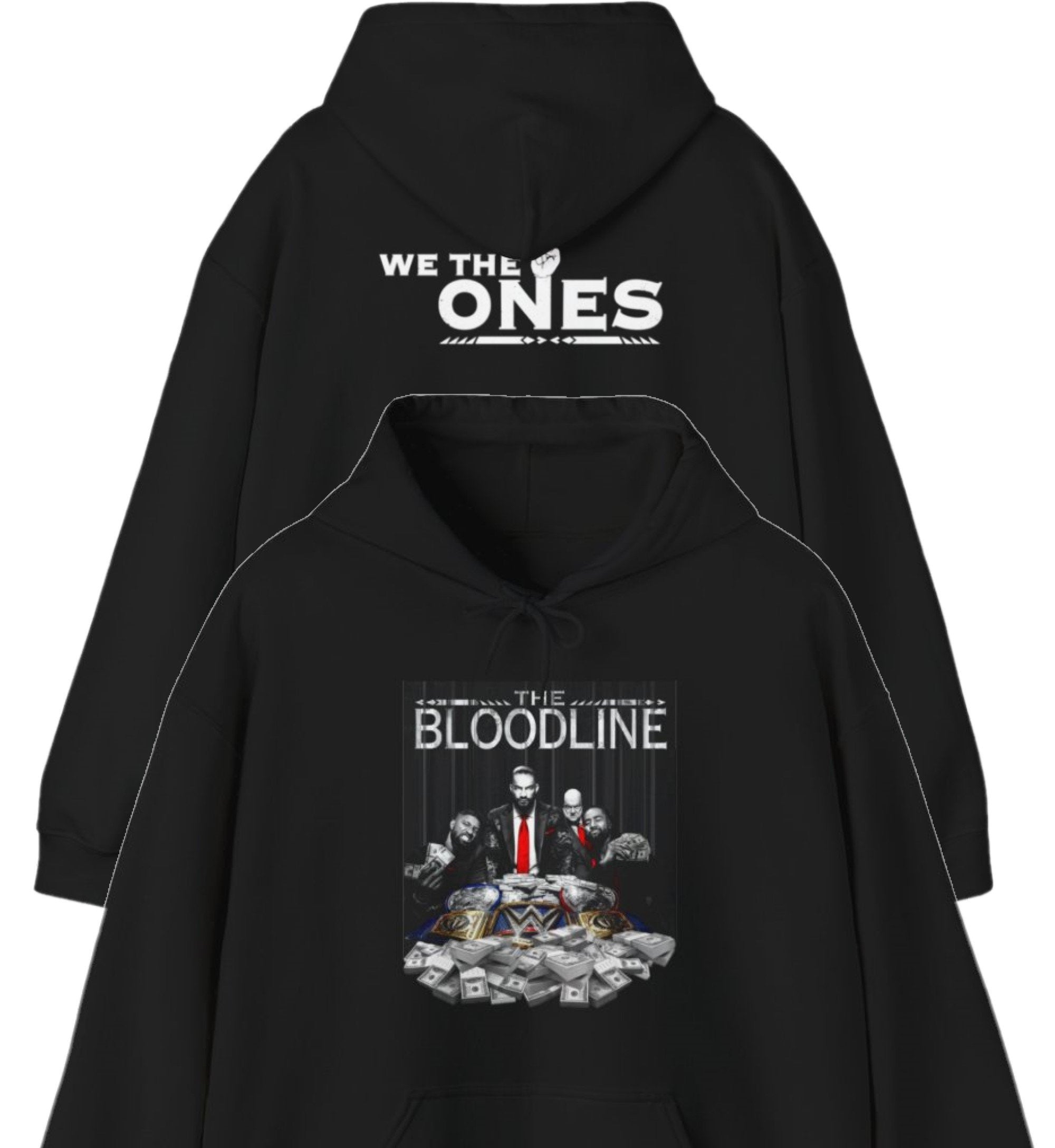 Bloodline Roman Reigns Usos Black Hoody Sweatshirt – Extreme Wrestling ...