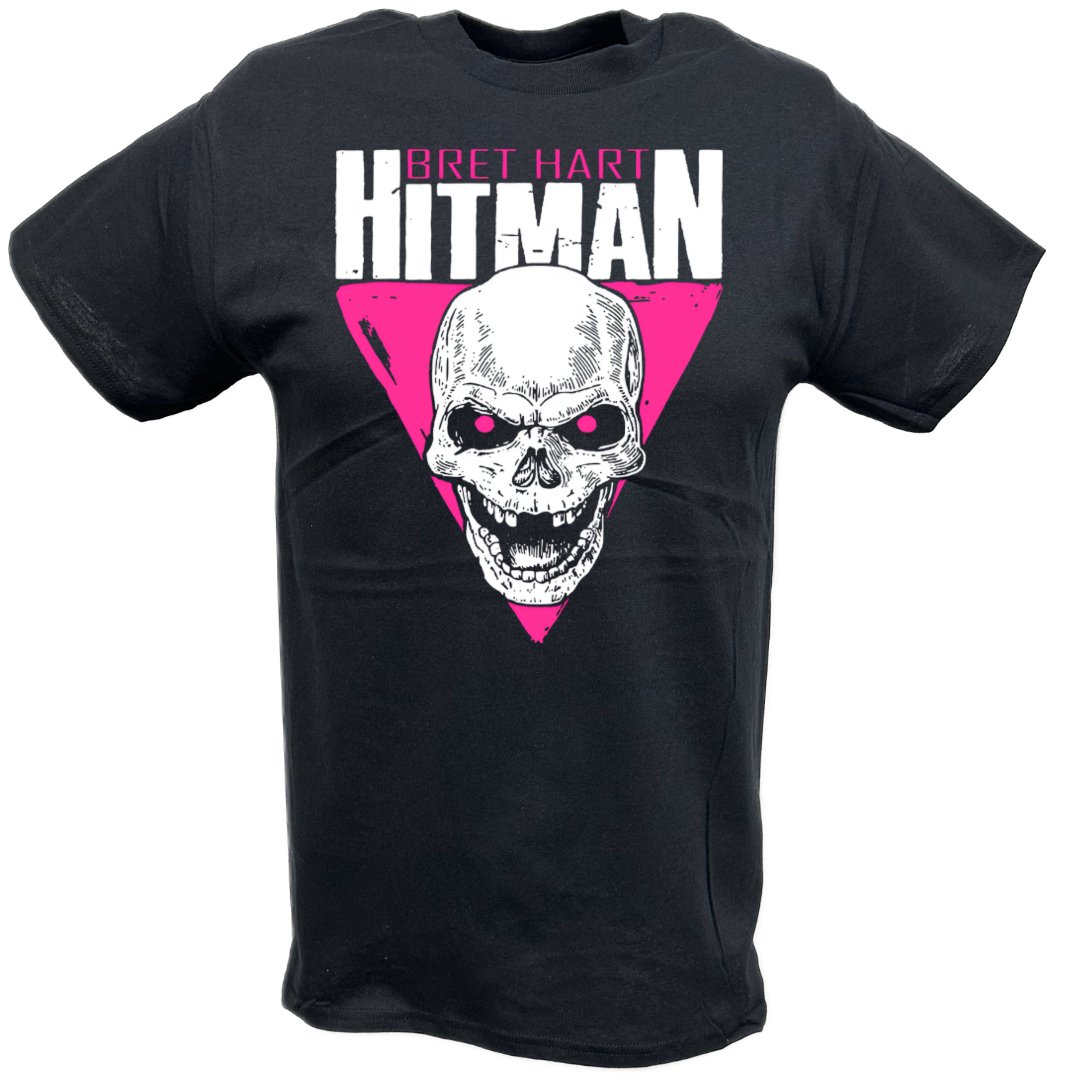 Bret Hart Hitman Skull Logo T-shirt – Extreme Wrestling Shirts