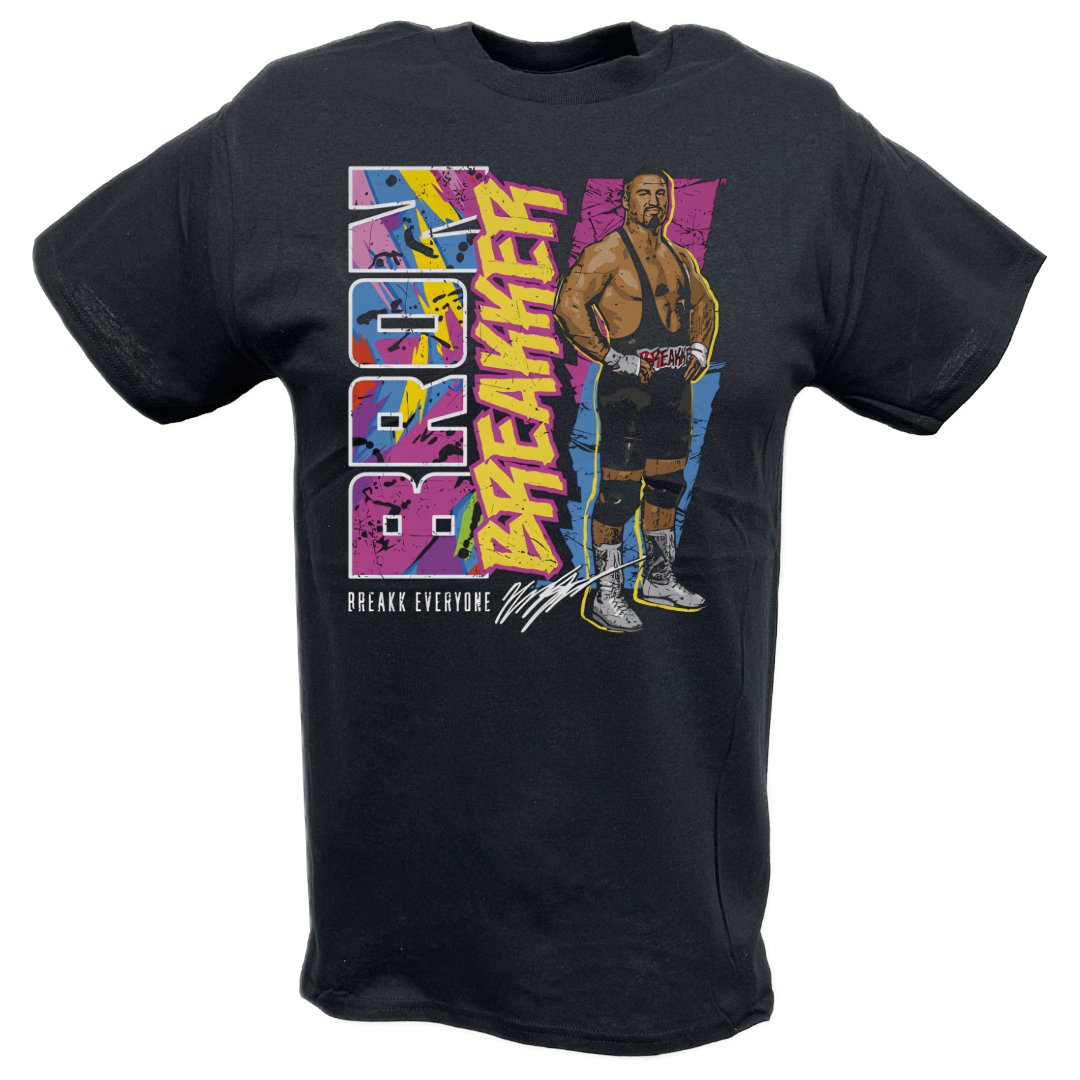 Bron Breakker Retro Black T-shirt – Extreme Wrestling Shirts