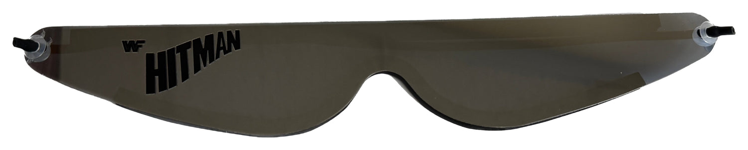 Hitman WWF Logo Silver Bret Hart Wrap Around Shades Sunglasses ...