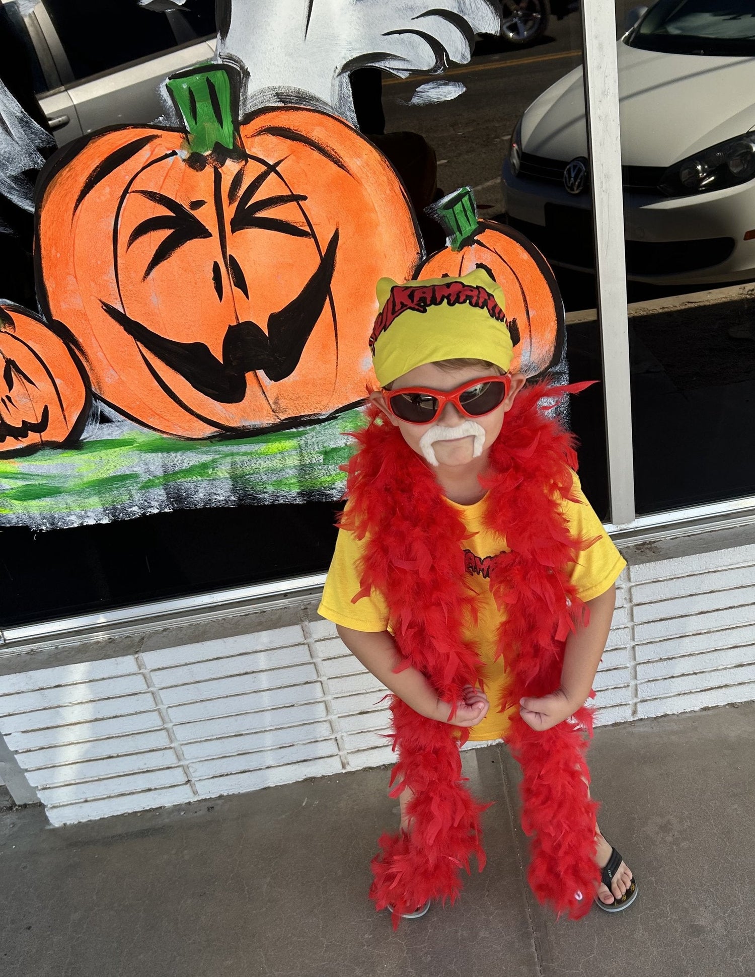 Hulk Hogan Hulkamania Boys Kids Yellow Costume – Extreme Wrestling Shirts