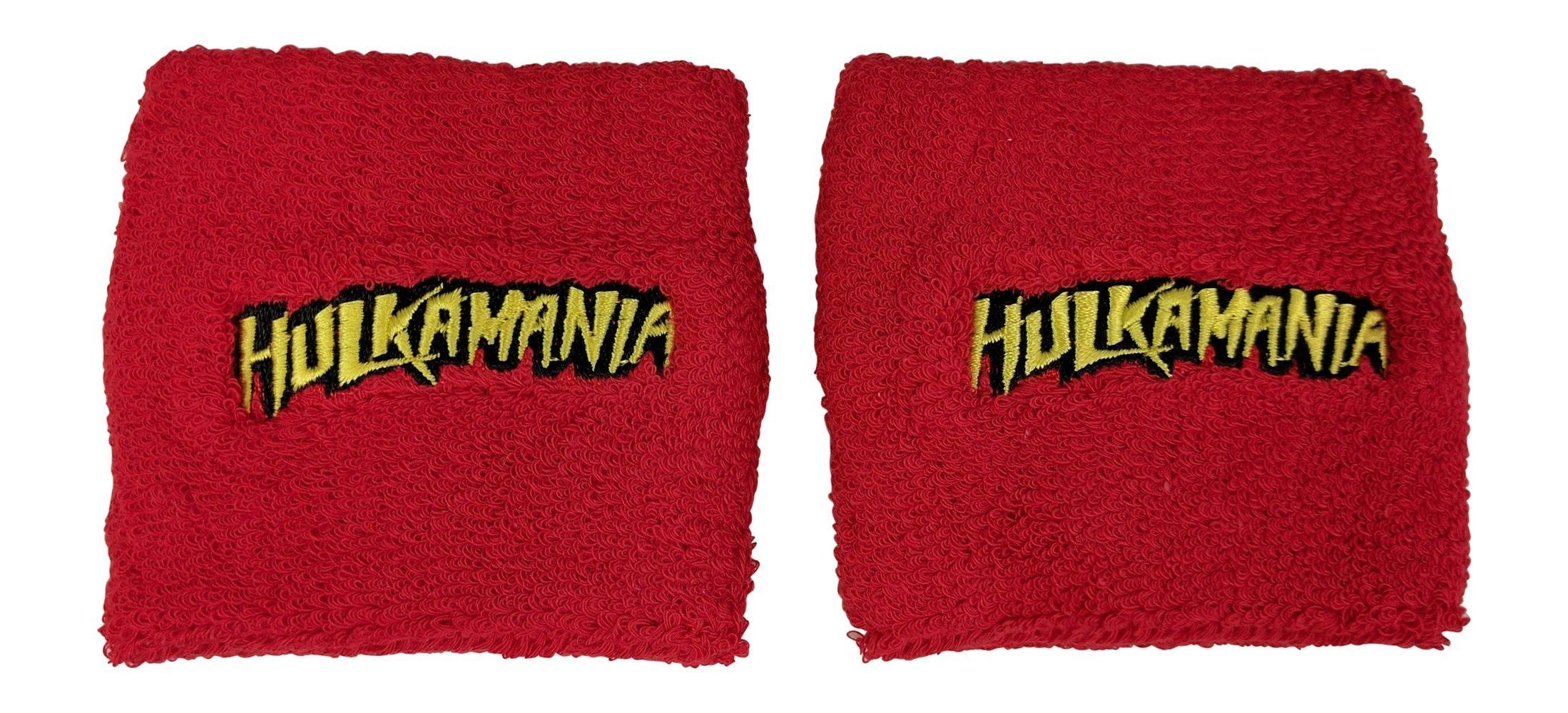 Hulk Hogan HULKAMANIA Red or Yellow Wristbands Set – Extreme Wrestling ...