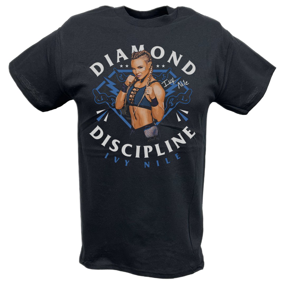 Ivy Nile Diamond Discipline Black T-shirt – Extreme Wrestling Shirts