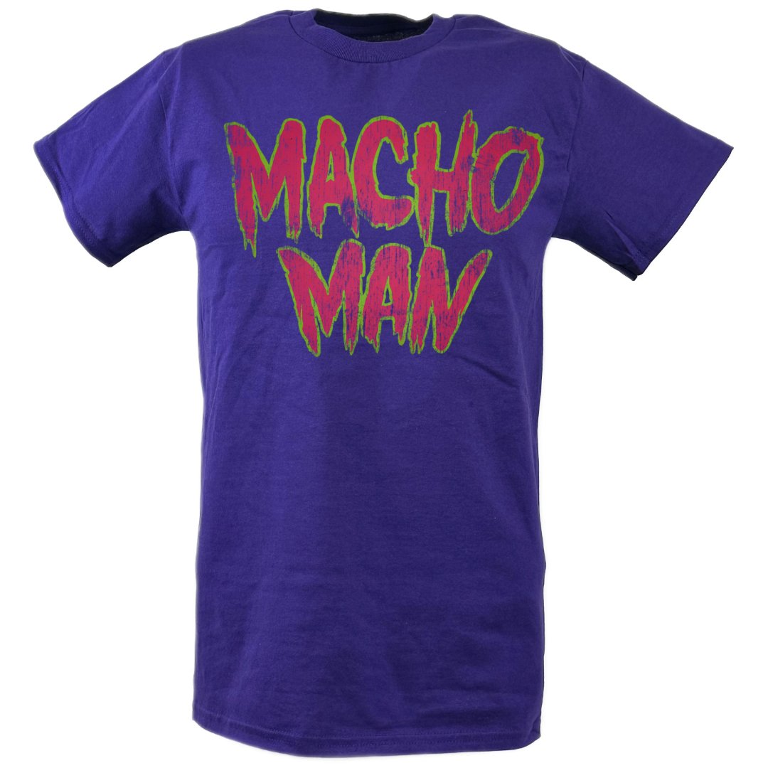 Macho Man Randy Savage Distressed Logo T-shirt – Extreme Wrestling Shirts
