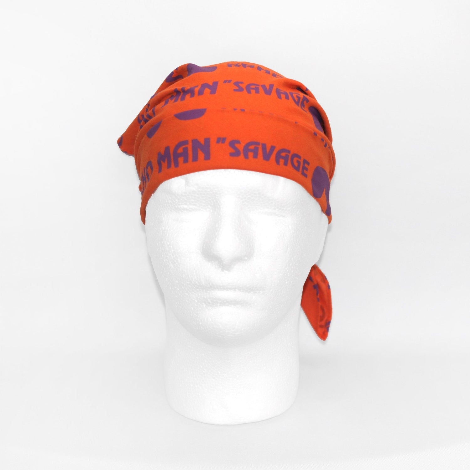 Macho Man Randy Savage Orange Print Bandana New – Extreme Wrestling Shirts