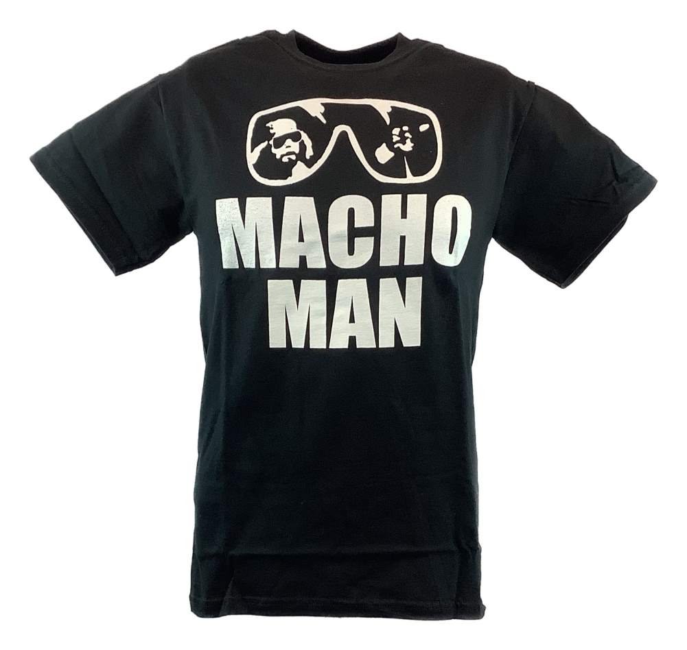 Macho Man Randy Savage Sunglasses Black T-shirt – Extreme Wrestling Shirts