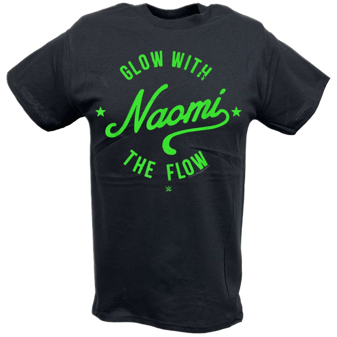 Naomi Glow with the Flow Black T-shirt – Extreme Wrestling Shirts
