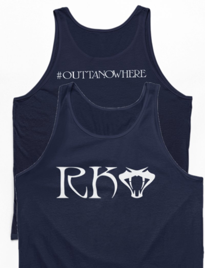 Randy Orton RKO #OuttaNoWhere Navy Blue Tank Top Shirt – Extreme ...