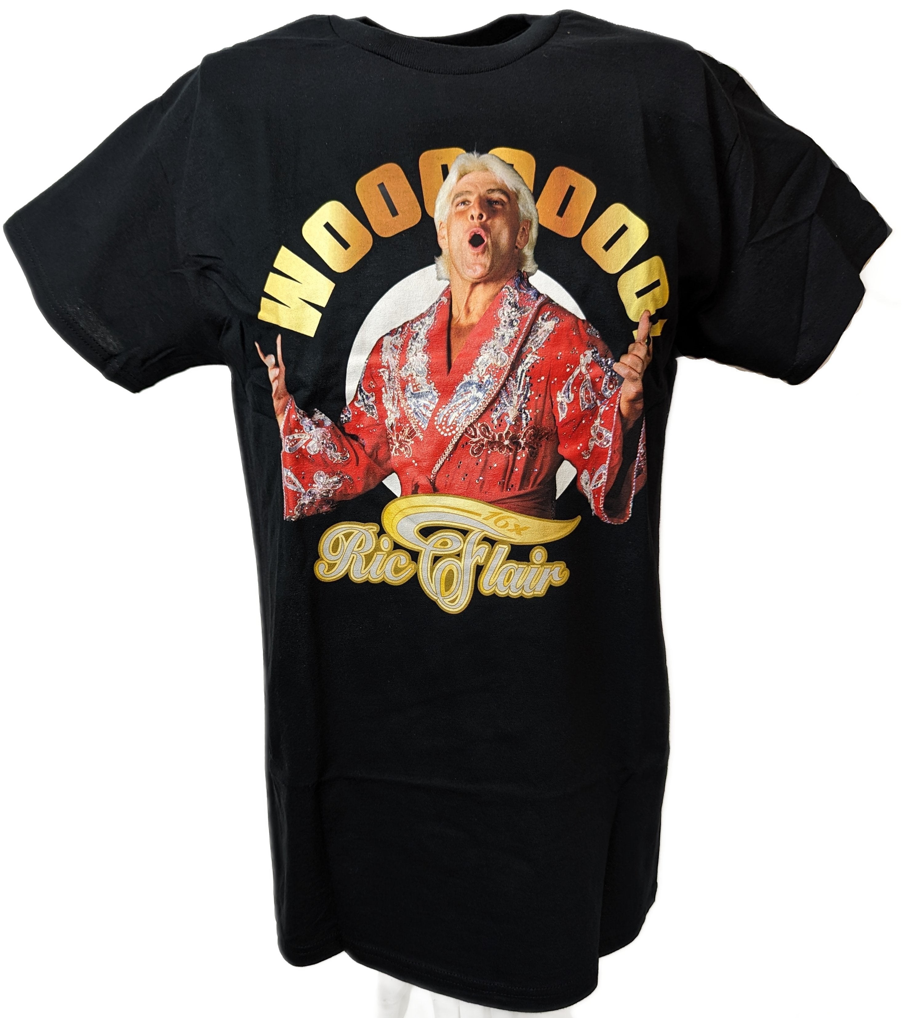 Ric Flair Gold Woooooo! Signature Mens T-shirt – Extreme Wrestling Shirts