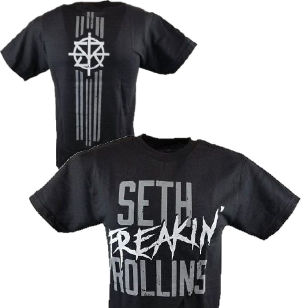 Seth Freakin' Rollins Mens Black T-shirt – Extreme Wrestling Shirts