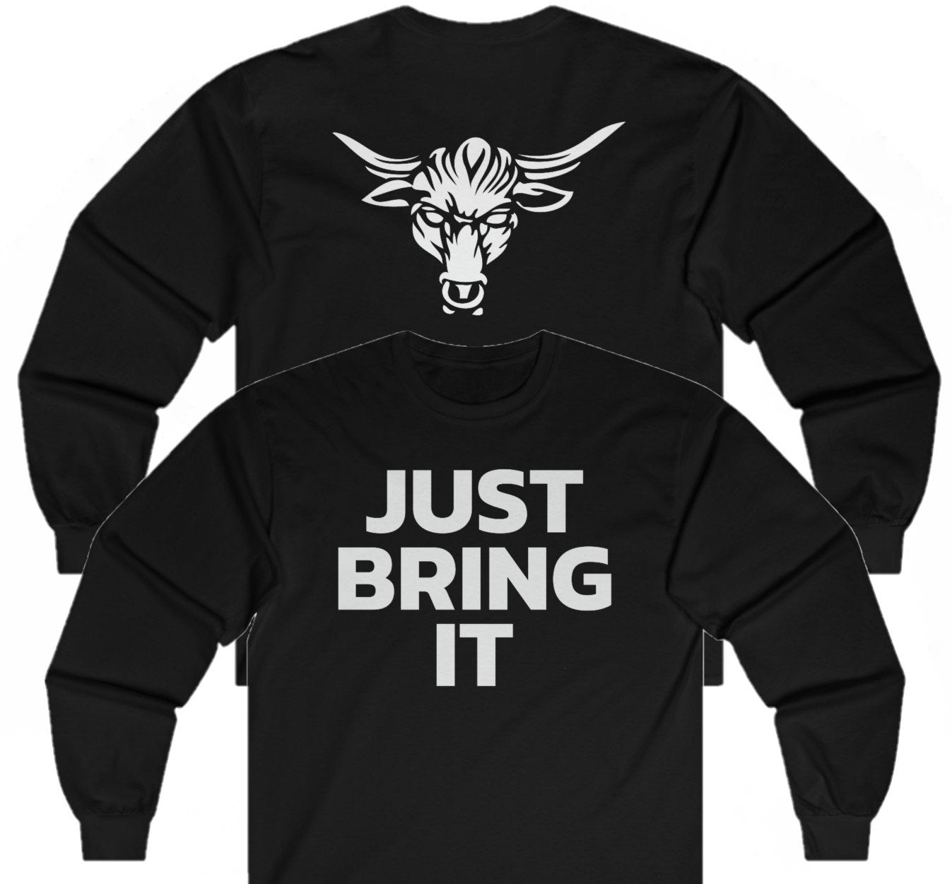 Just Bring It Bull Logo Bull Logo Font Typography Red' Travel Mug