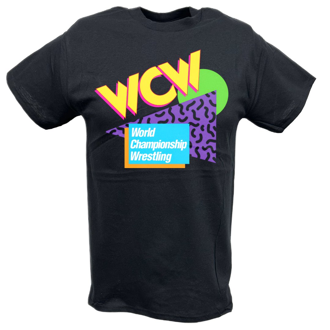 WCW World Championship Wrestling 80s Design T-shirt – Extreme Wrestling ...