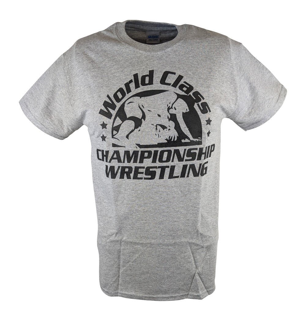 World Class Championship Wrestling WCCW Gray Mens T-shirt – Extreme ...